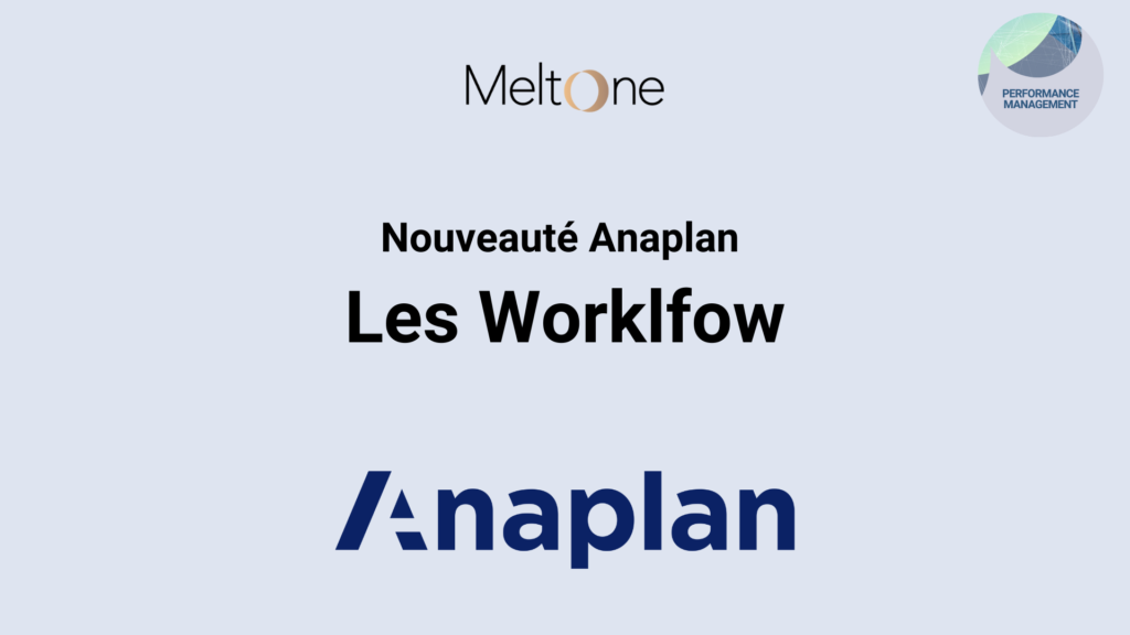 Les workflow Anaplan - MeltOne